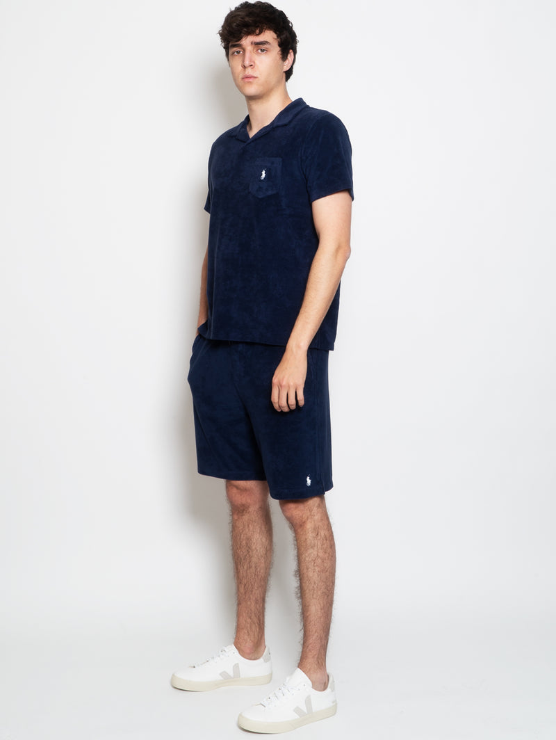 RALPH LAUREN - Short in Spugna con Coulisse Blu – TRYME Shop