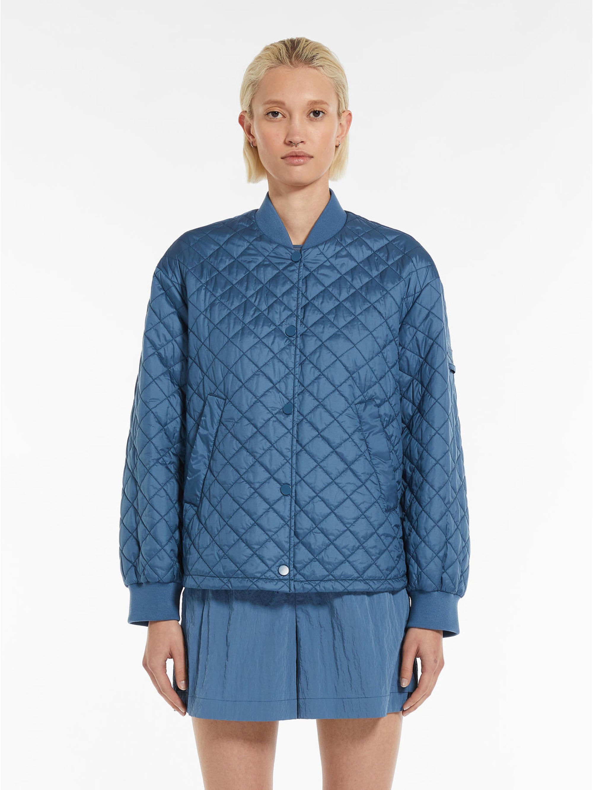 MAX MARA LEISURE - Padded Jacket in Avio Technical Fabric – TRYME Shop