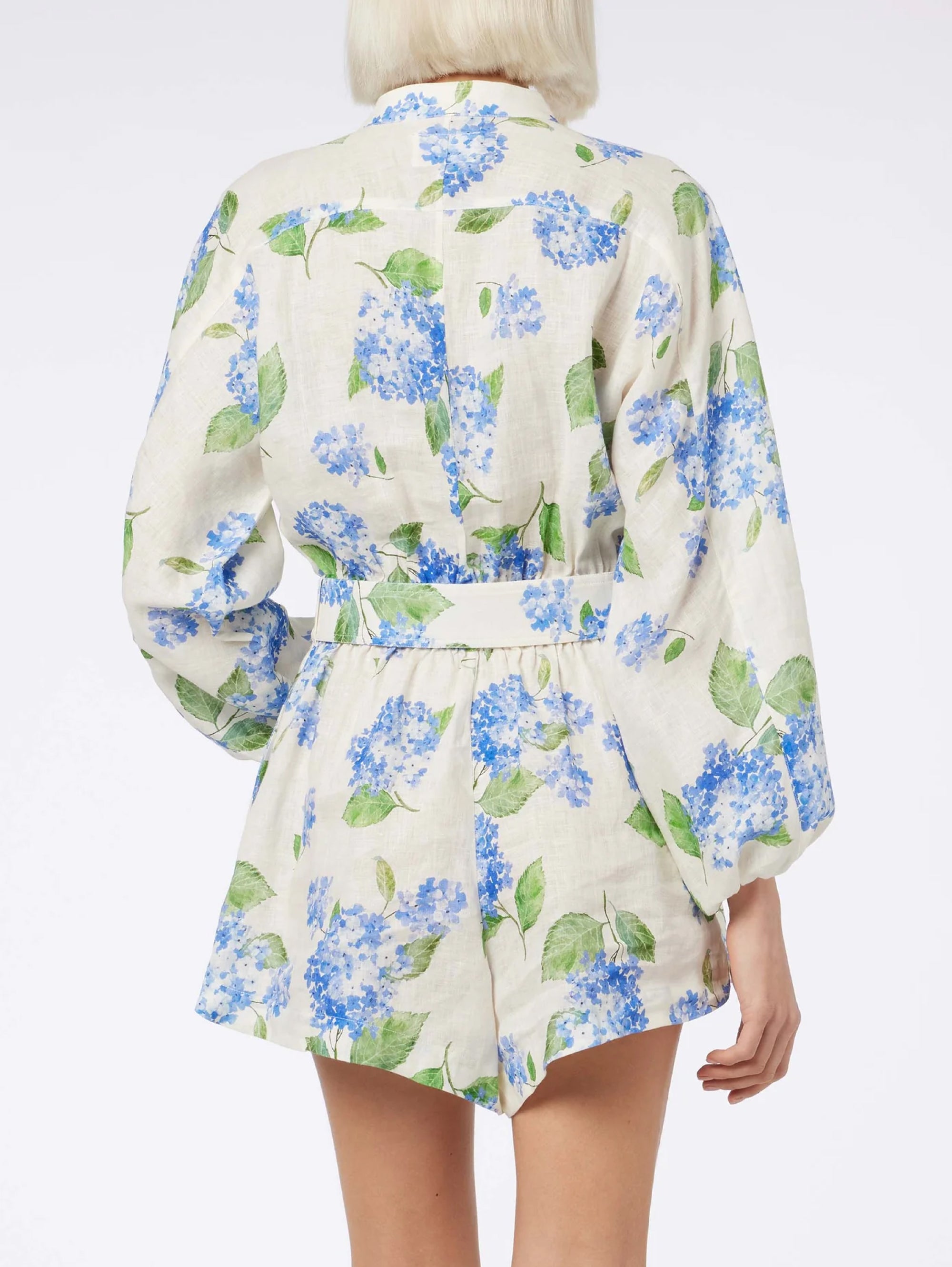MC2 SAINT BARTH - Tutina Chemiser in Lino Stampa Floreale Blu – TRYME Shop