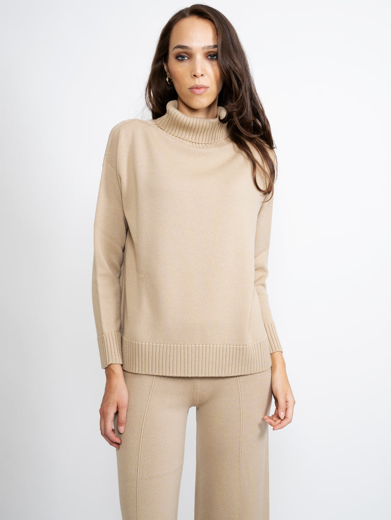 MAX MARA LEISURE - Maglia in Lana Rasata Beige – TRYME Shop