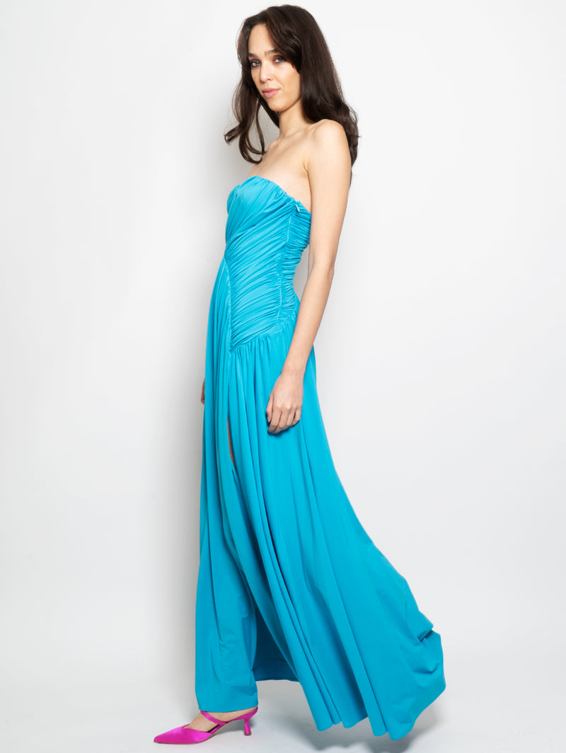 ANIYE BY - Abito Lungo Arricciato Amy Oceano – TRYME Shop