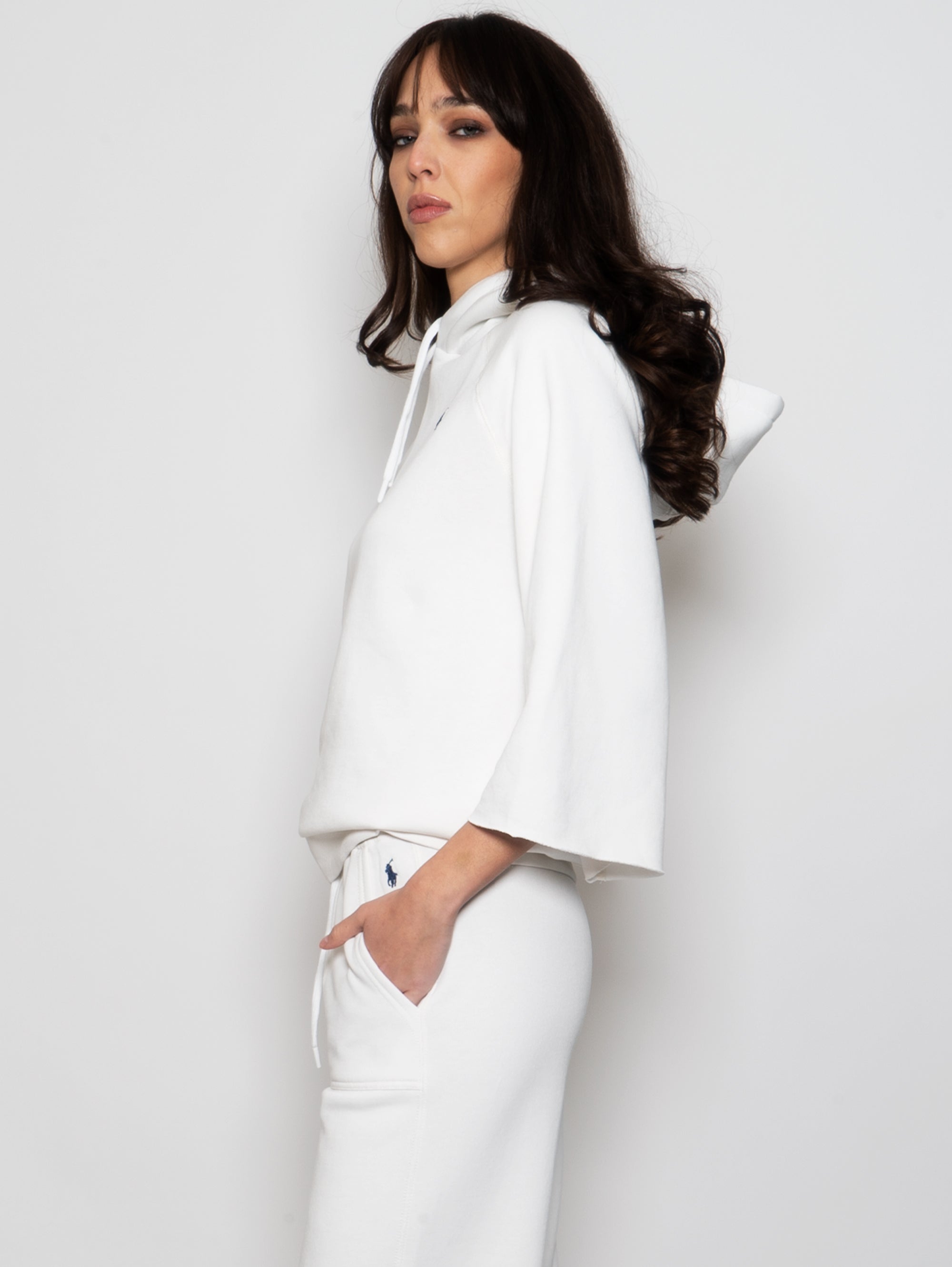 RALPH LAUREN - Felpa con Manica a Calice Bianco – TRYME Shop